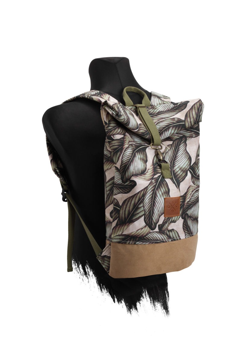 Leaf Wood Roll-Top Rucksack / Kurierrucksack - Manufaktur13